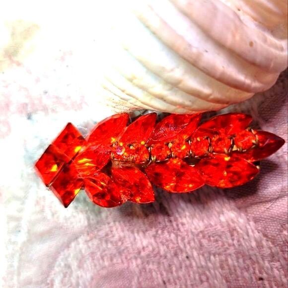 Wendy Gell | Jewelry | Wendy Gellbroochswarovski Orange Hyacinth Jewels ...
